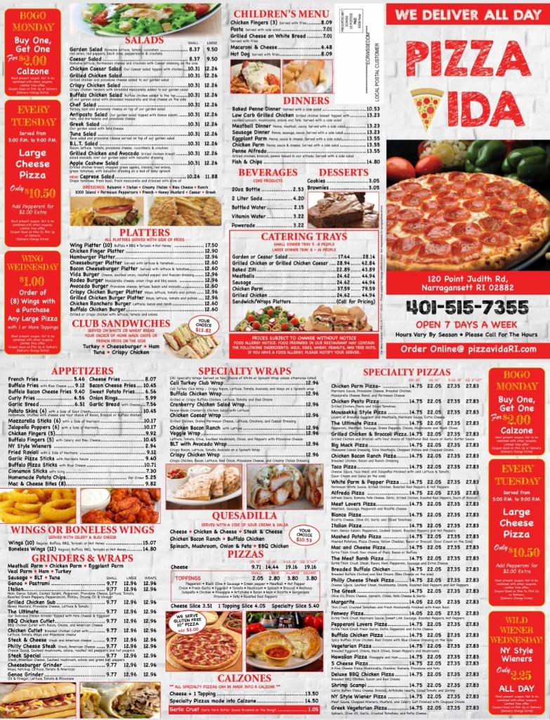 Pizza Vida | Order Online | North Kingstown, RI.